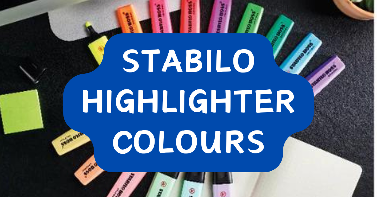 The Ultimate Guide to Stabilo Highlighters: Fluorescent and Pastel – Dr Pen