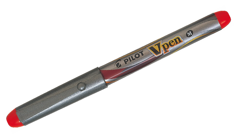 Pilot V-Pen Fountain Pen Silver Barrel | Dr Pen