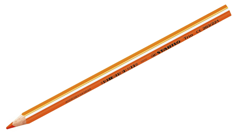 Triangular Colouring Pencil - STABILO Trio thick - Tin of 38 - Assorted ...